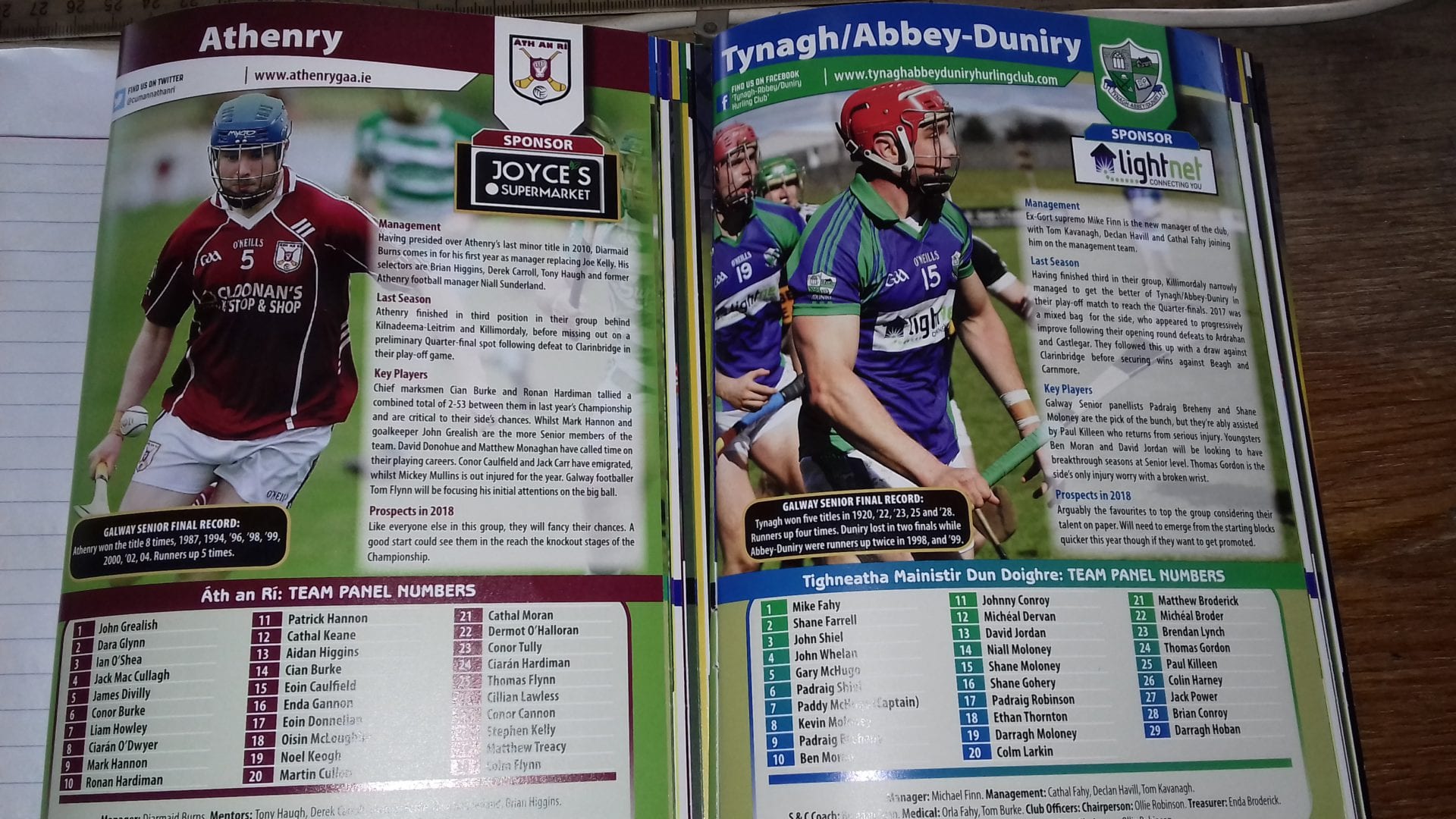 GALWAY GAA: (Match Report) - Tynagh-Abbey/Duniry 2-14 Athenry 1-14 ...