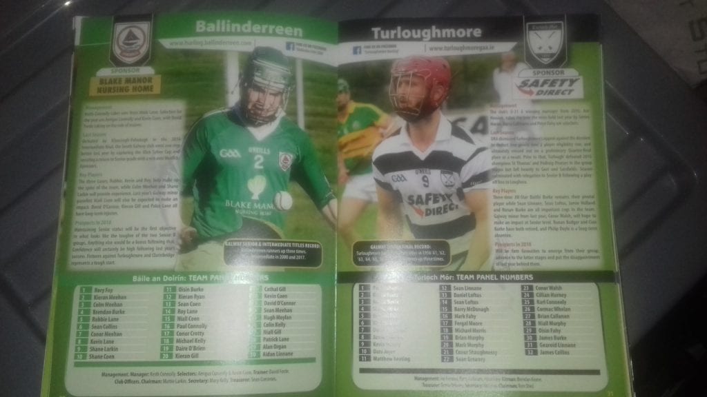 GALWAY GAA: (Match Report) - TURLOUGHMORE 0-15 BALLINDERREEN 1-8 ...