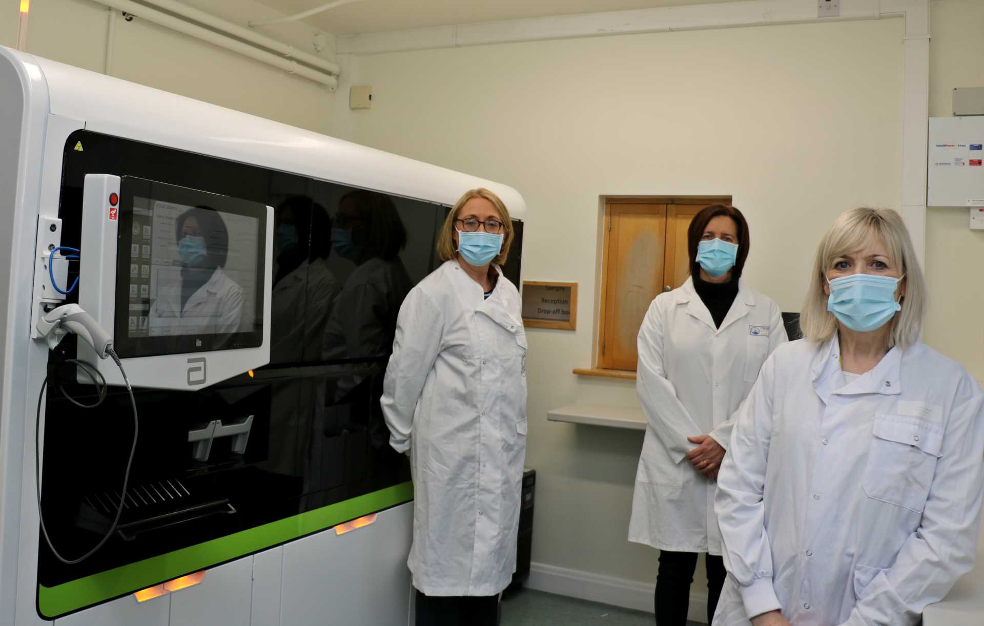 GUH lab gets new PCR machine for faster coronavirus testing - Galway Daily