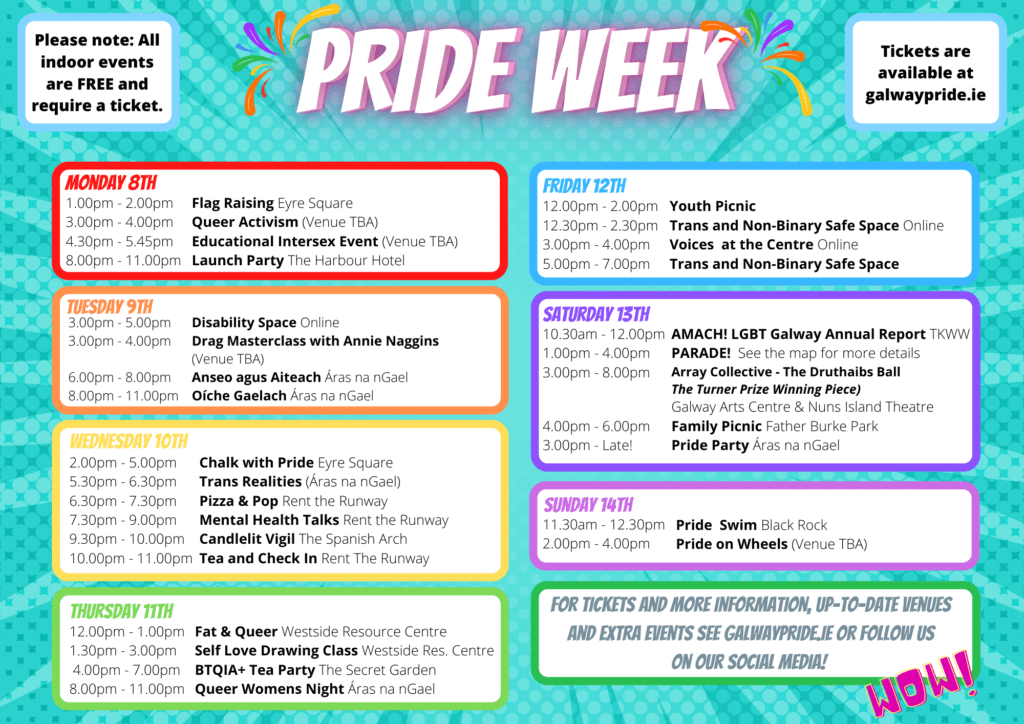 Galway Pride Week gets underway with flag raising in Eyre Square ...