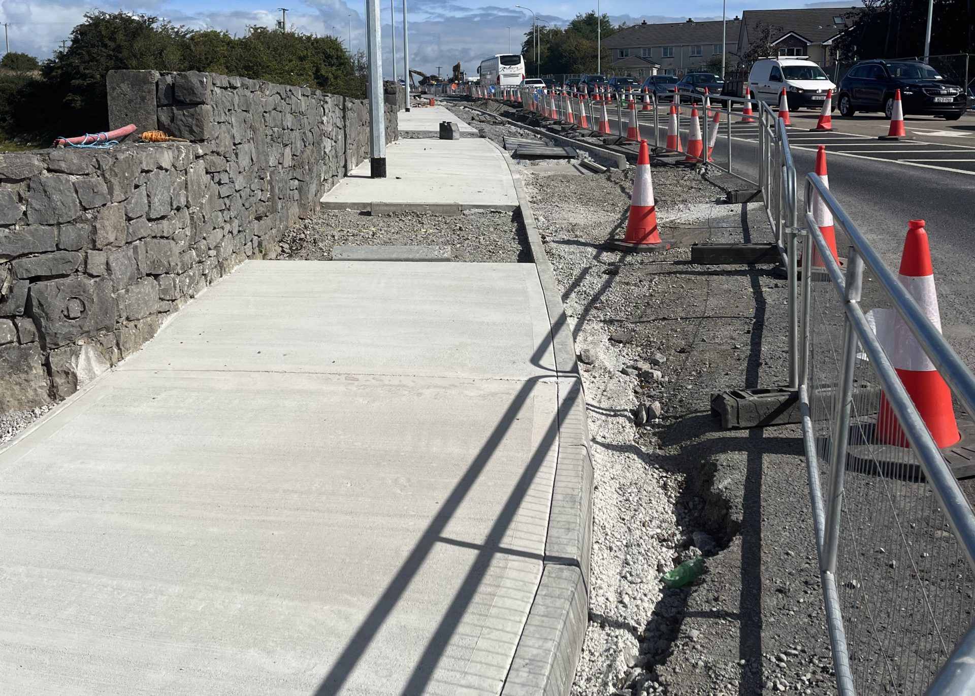 New footpaths being built at Roscam and Doughiska junctions - Galway Daily