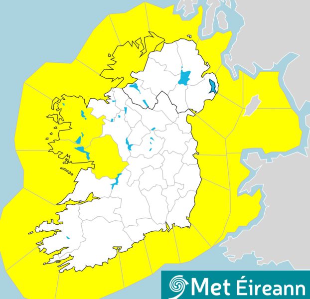 Status Yellow weather warning for Galway this evening - Galway Daily