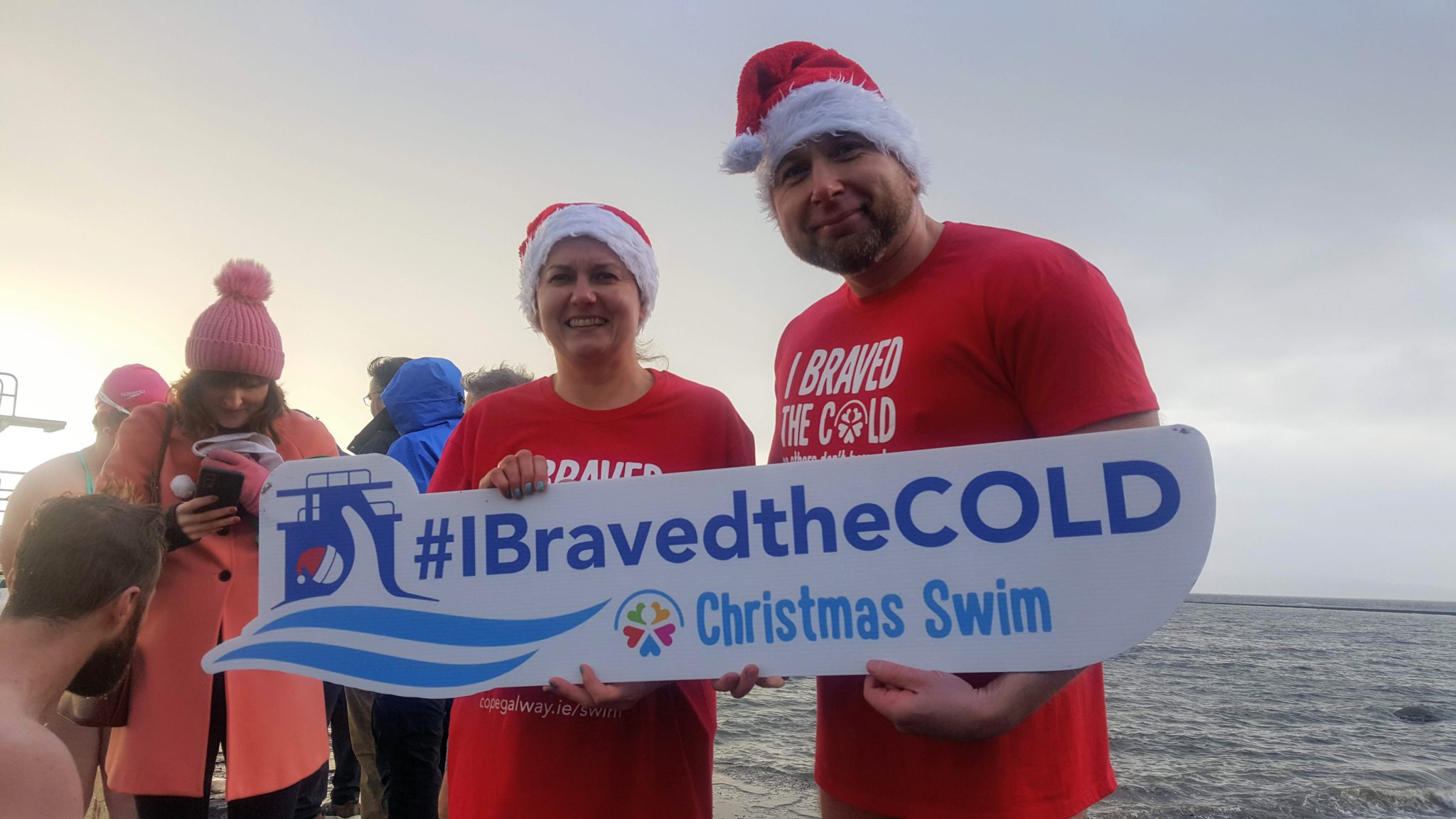 Hundreds brave the cold for COPE Galway's annual Christmas Swim - Galway Daily