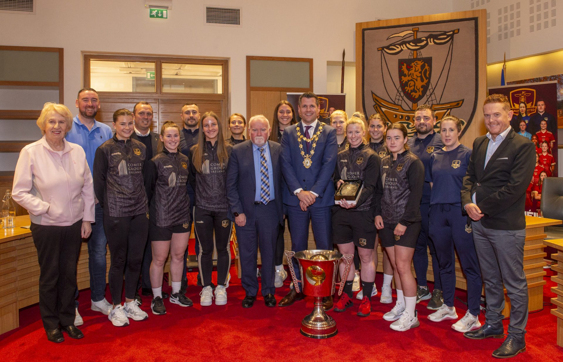 Mayoral Reception held for Galway United Women - Galway Daily